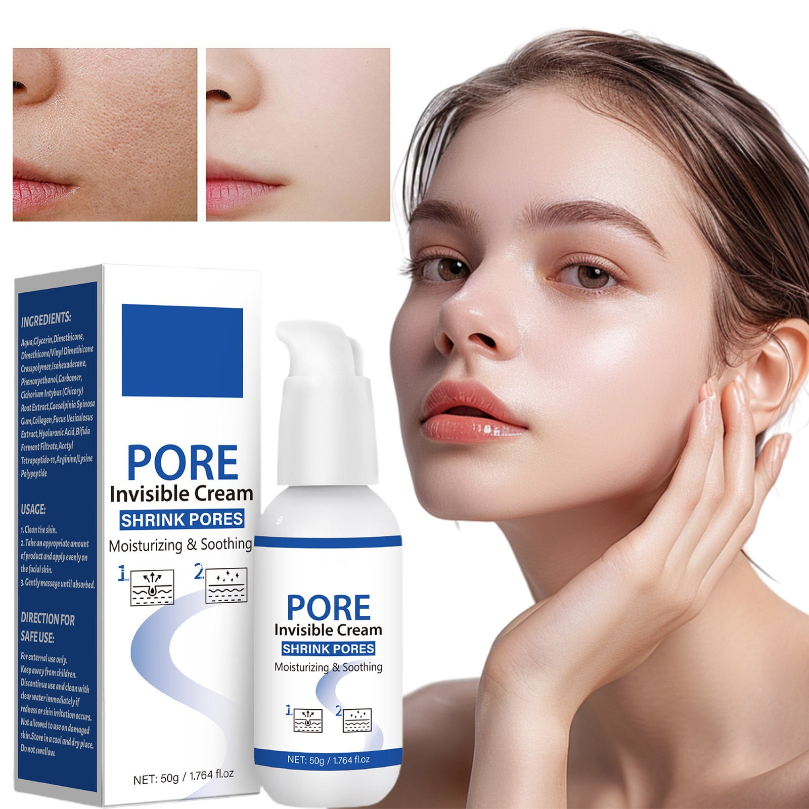 Grocery & Essentials,Pores Invisible Cream,Oil Control Compact Cream ...