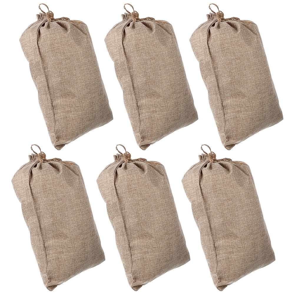 Grocery Shopping Bags with Drawstring Burlap Food Onion Storage Saver ...
