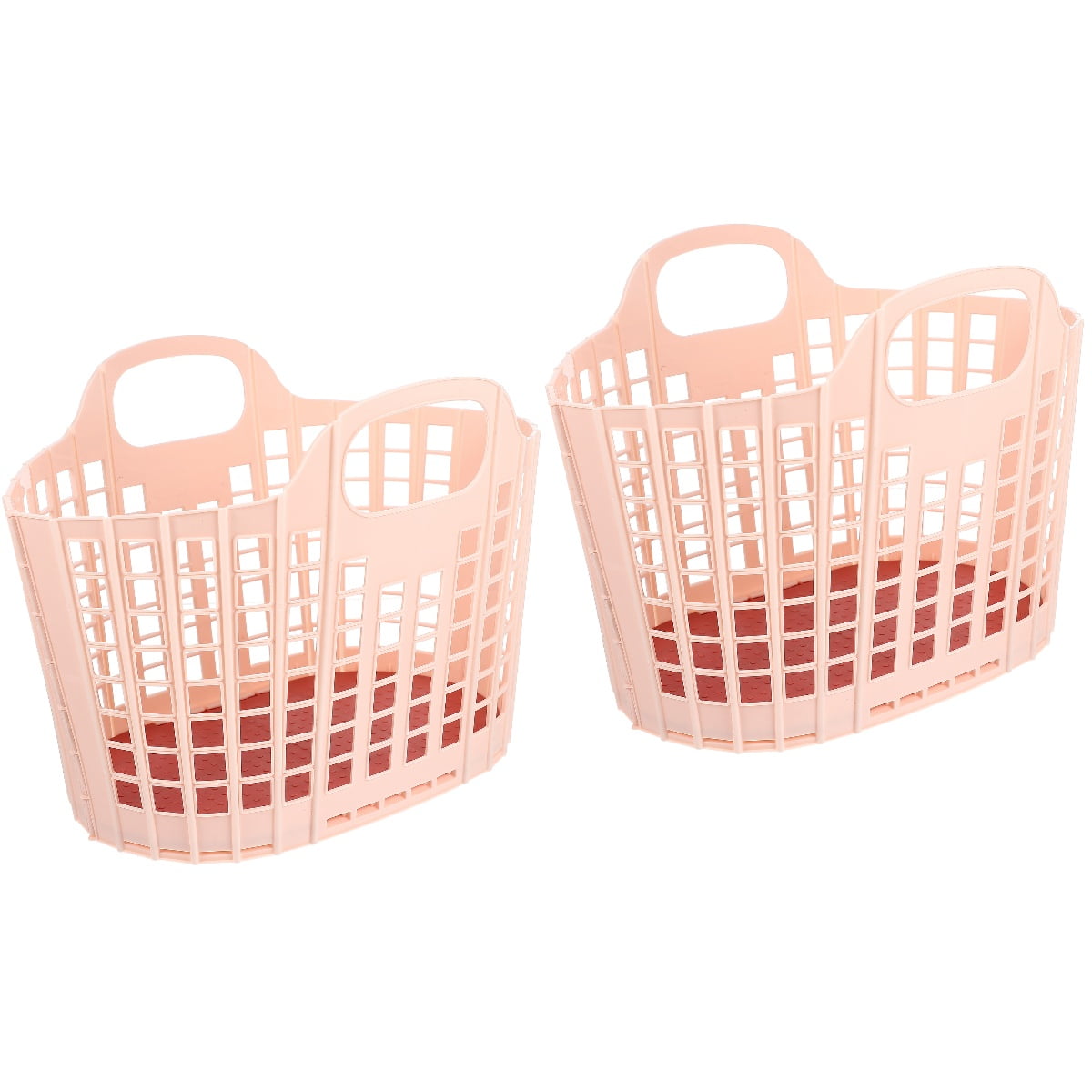 Grocery Shopping Basket 2 Pieces Handheld Storage Plastic Laundry ...