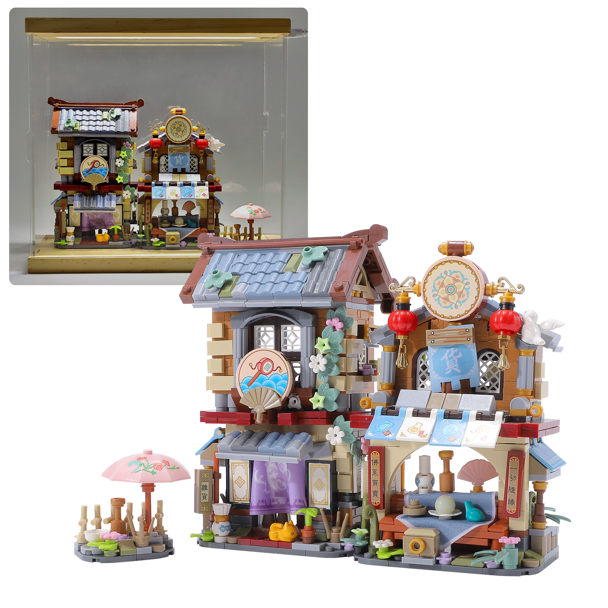 Mini bricks construction set Dragon's Castle 1080 pcs. Glue included ...
