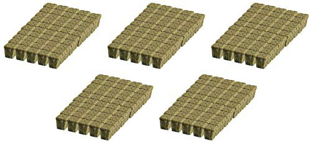 Grodan 1" x 1" Starter Plug Rockwool Hydroponic Grow Media (50 Cubes ...