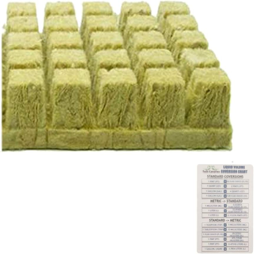 Grodan 2"x2" Inch A OK Starter Plugs Cubes Count Stone Rockwool Grow ...