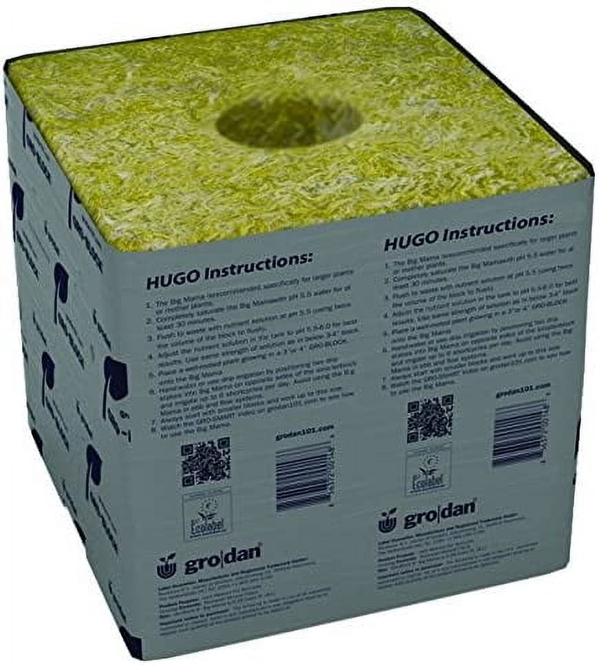 Grodan GRO-Blaock 6x6x5 with Hole - Pack of 4 - Walmart.com