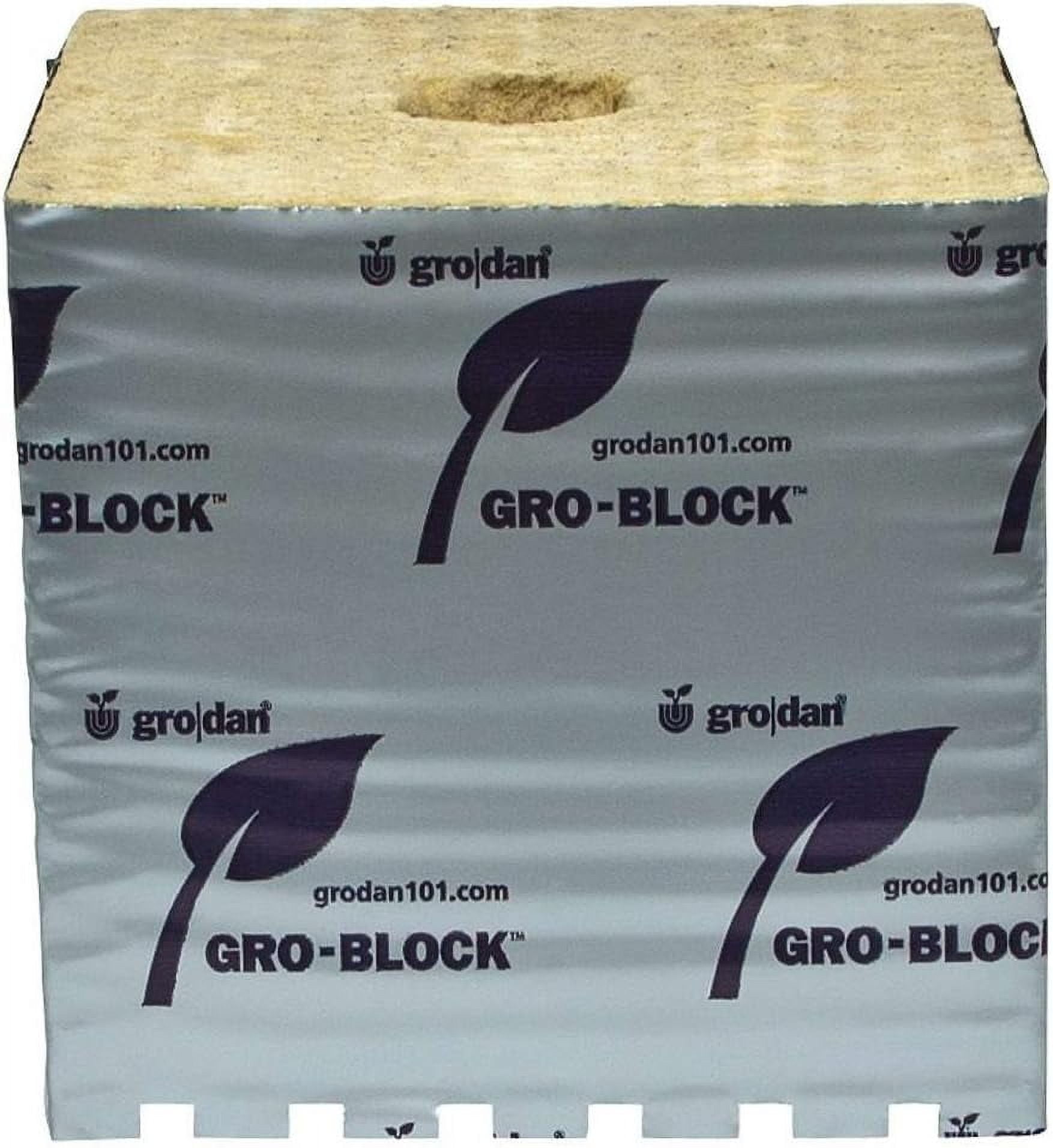 Grodan HUGO 6x6x6 Hydroponics Seed Starting Block - 12 Pack - Walmart.com