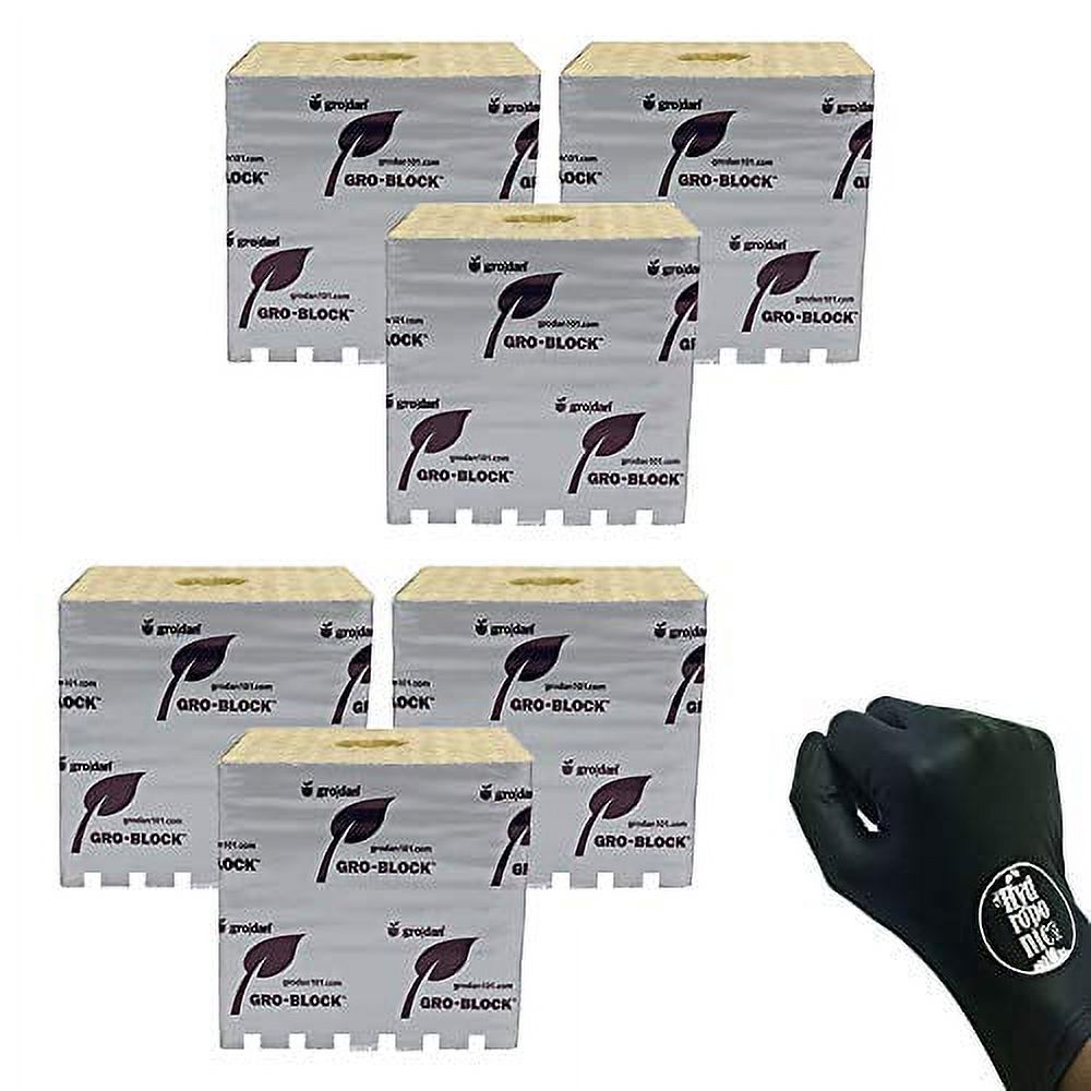 Grodan Rockwool Wrapped Gro-Blocks | 4" Cube - Pack of 6 | + THCity ...