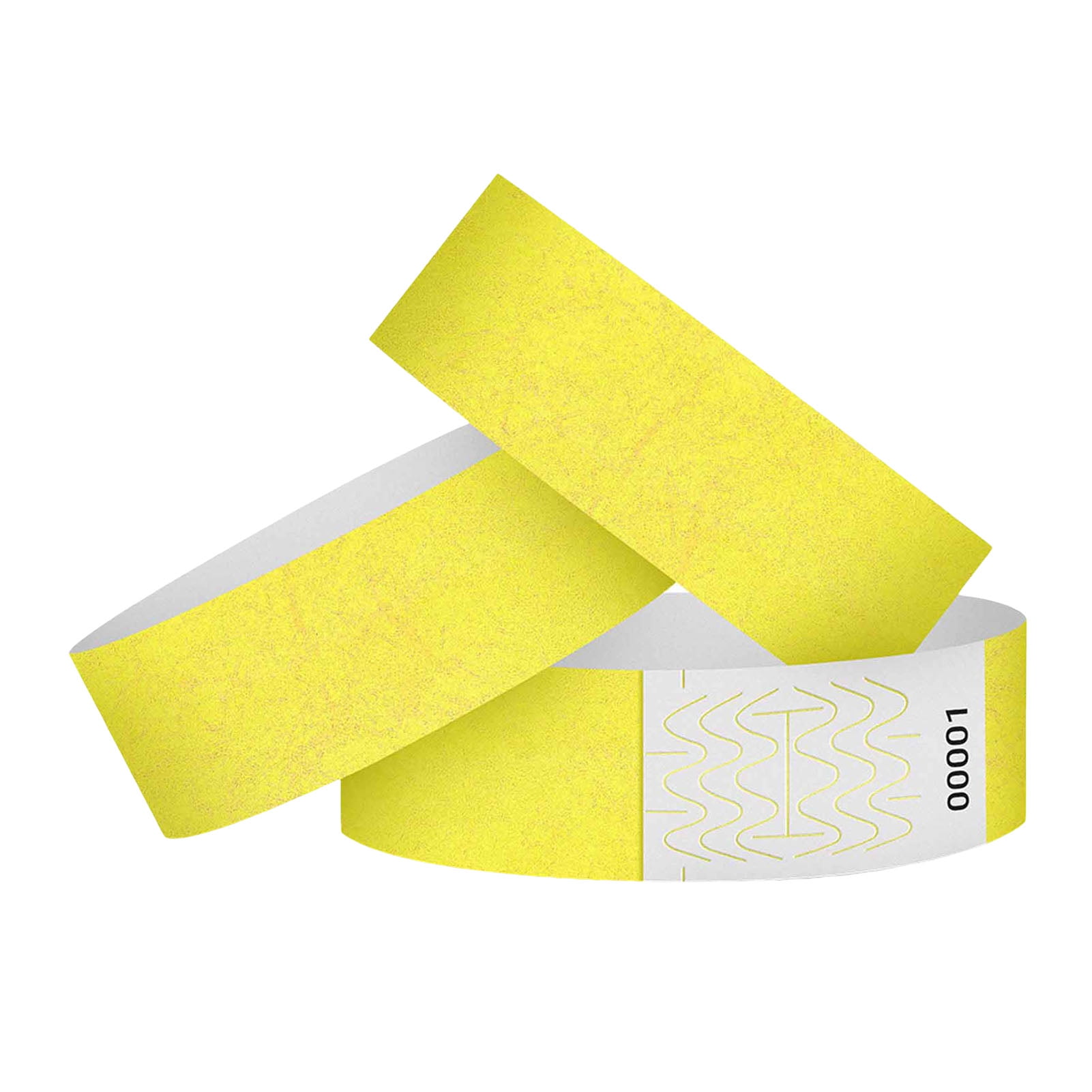 Grofry 100 Pcs Paper Bracelets Waterproof Tear Resistant Identification ...