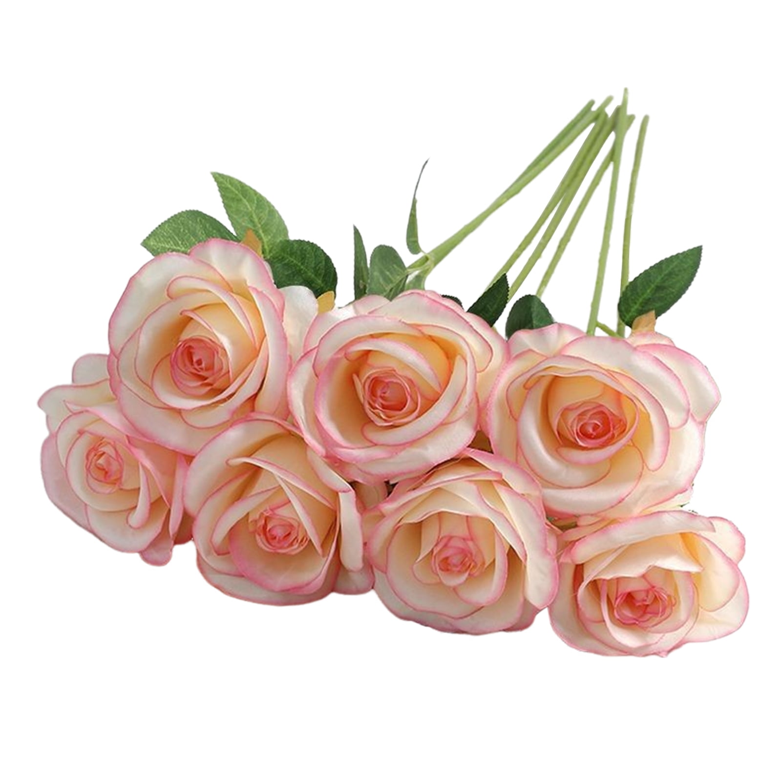 Grofry 12 Pcs Artificial Rose Flowers Realistic Looking Vibrant Color ...