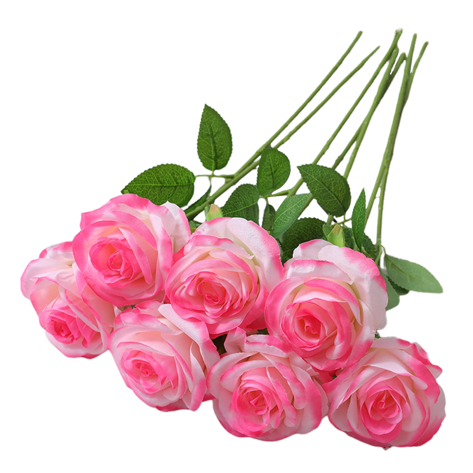 Grofry 12 Pcs Artificial Rose Flowers Realistic Looking Vibrant Color ...