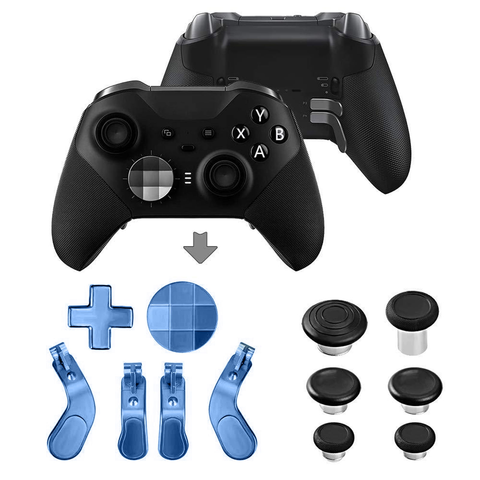 Grofry 16Pcs Controller Replacement Accessories Enhance Your Gaming ...