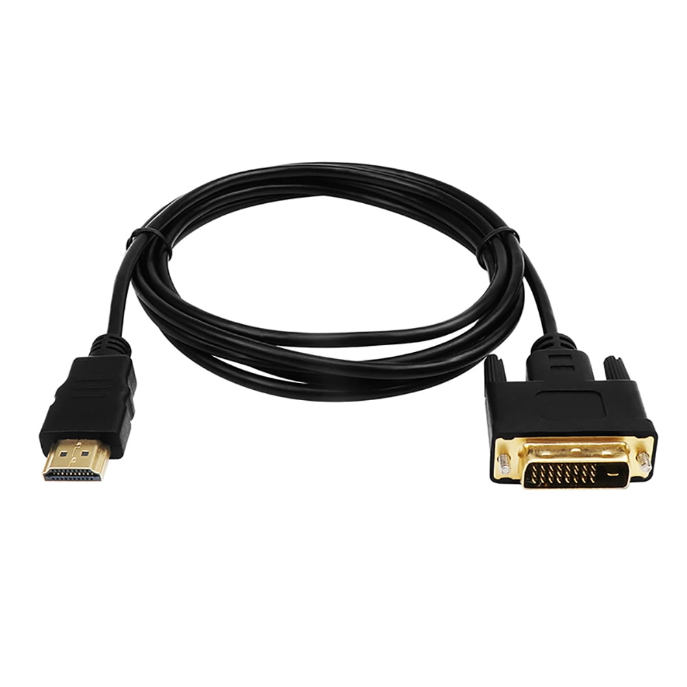 Grofry 1m Durable Gold Plated DVI-D 24 1Pin Male to -compatible Digital ...