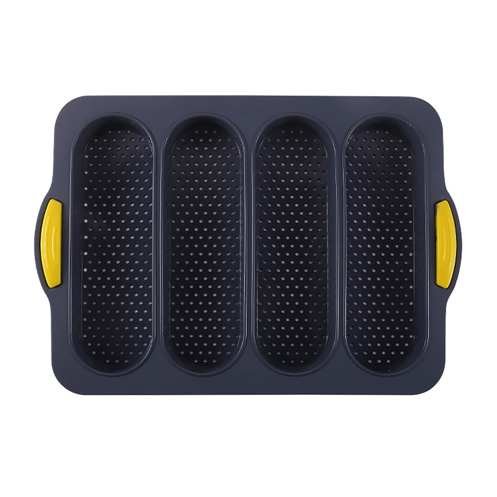 Grofry 4 Grids Food Grade Baking Tray Silicone Anti-scalding Bread ...