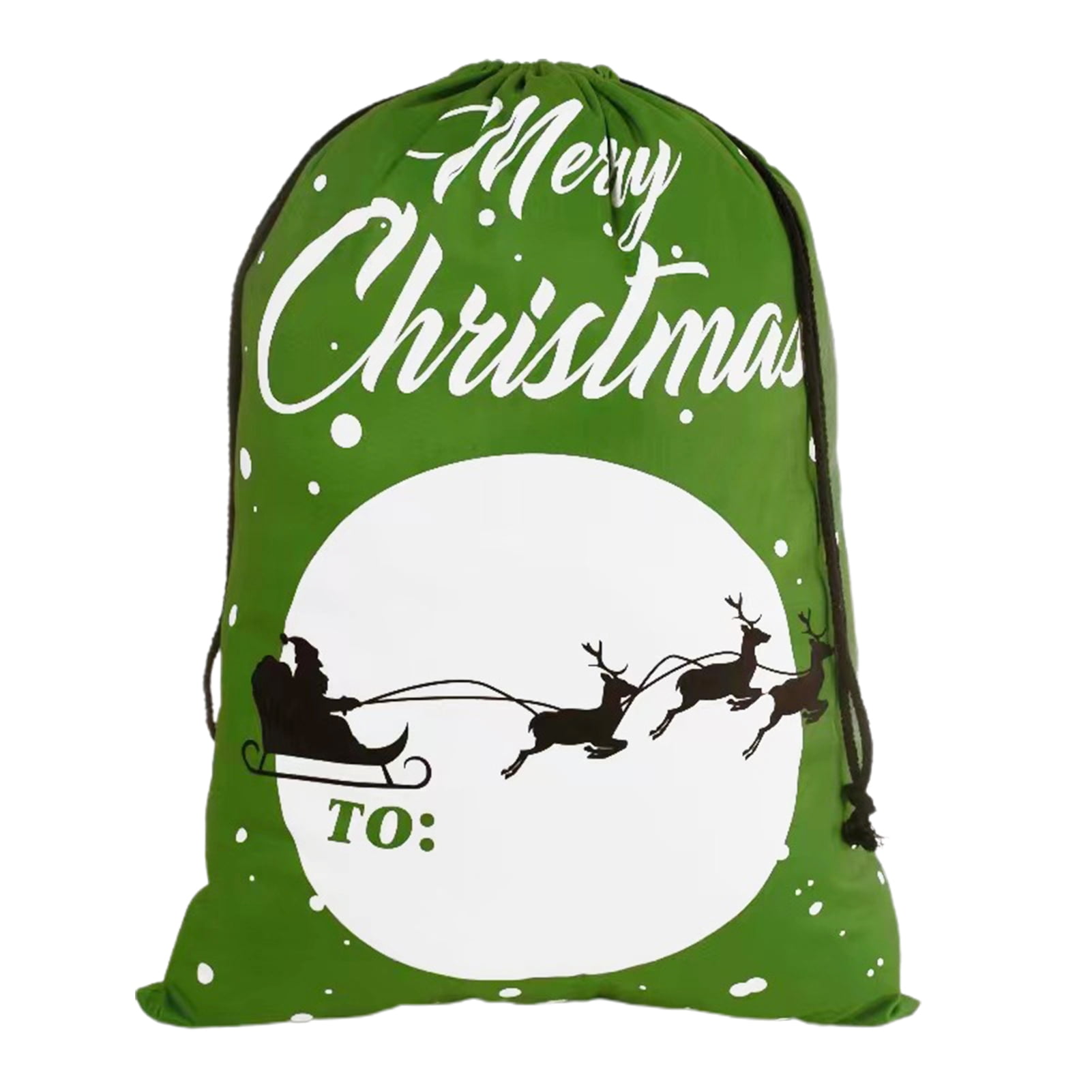 Grofry 70x50CM Big Christmas Drawstring Gift Bag Stocking Storage Sack ...