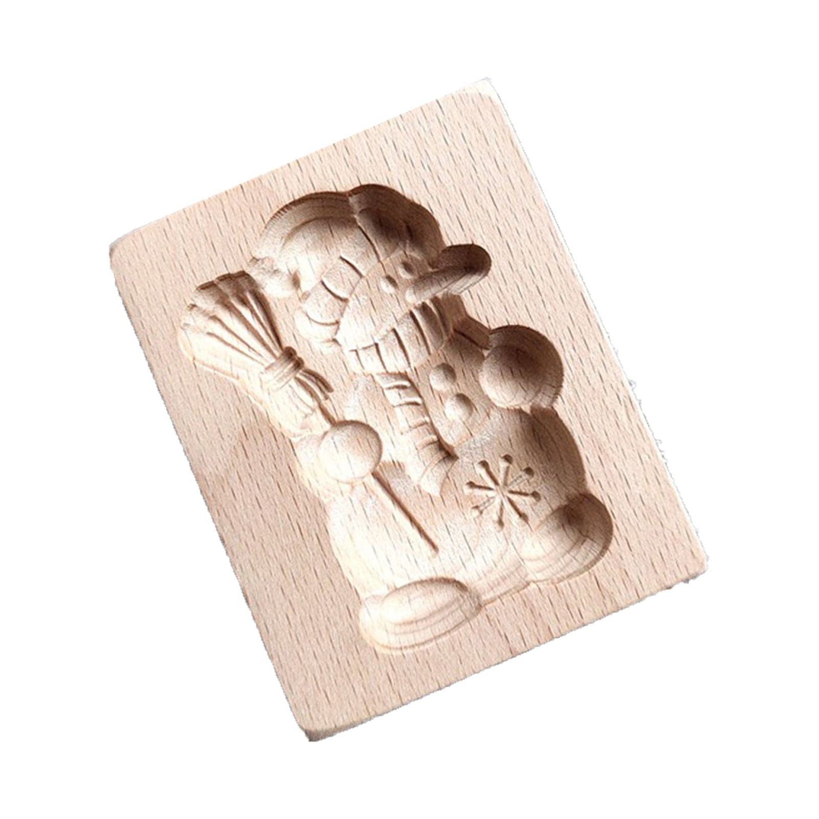 Grofry Biscuit Mould Stamp Biscuit Mold Wooden Cookie Cutter Engraved ...