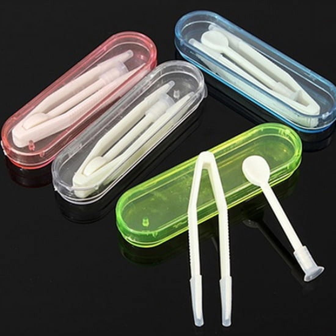 Grofry Contact Lens Inserter Remover + Soft Tip Tweezers + Case ...