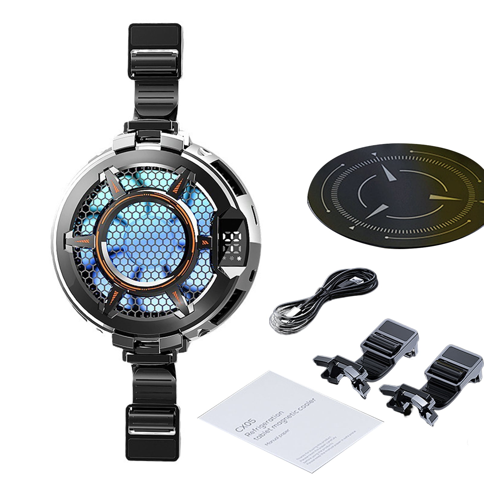 Grofry Cooling Big Wind Double Cooling Tablet Radiator Speed Adjustable ...