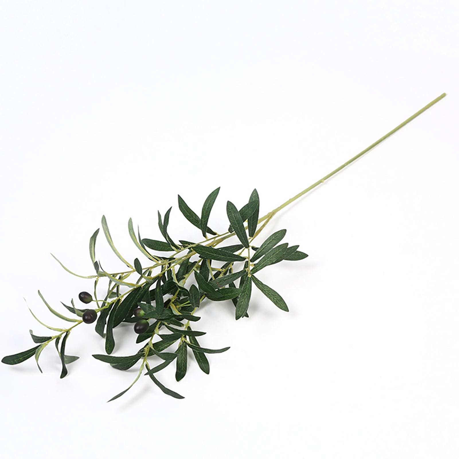 Grofry Fake Olive Branches，Vivid Anti-fade Cloth Artificial Plant ...