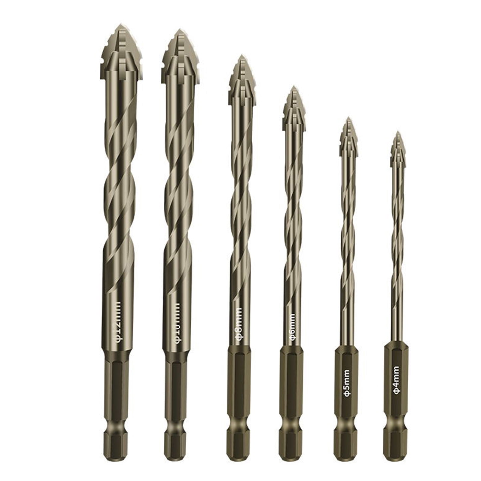 Grofry Four-Edged Serrated Eccentric Drill Bit Set High Hardness ...