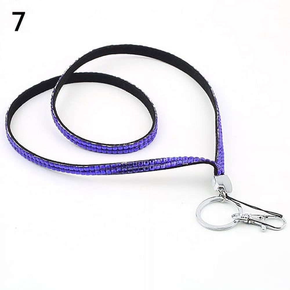 Grofry Luxury Rhinestone Bling Shiny Custom Lanyard ID Badge Cellphone ...