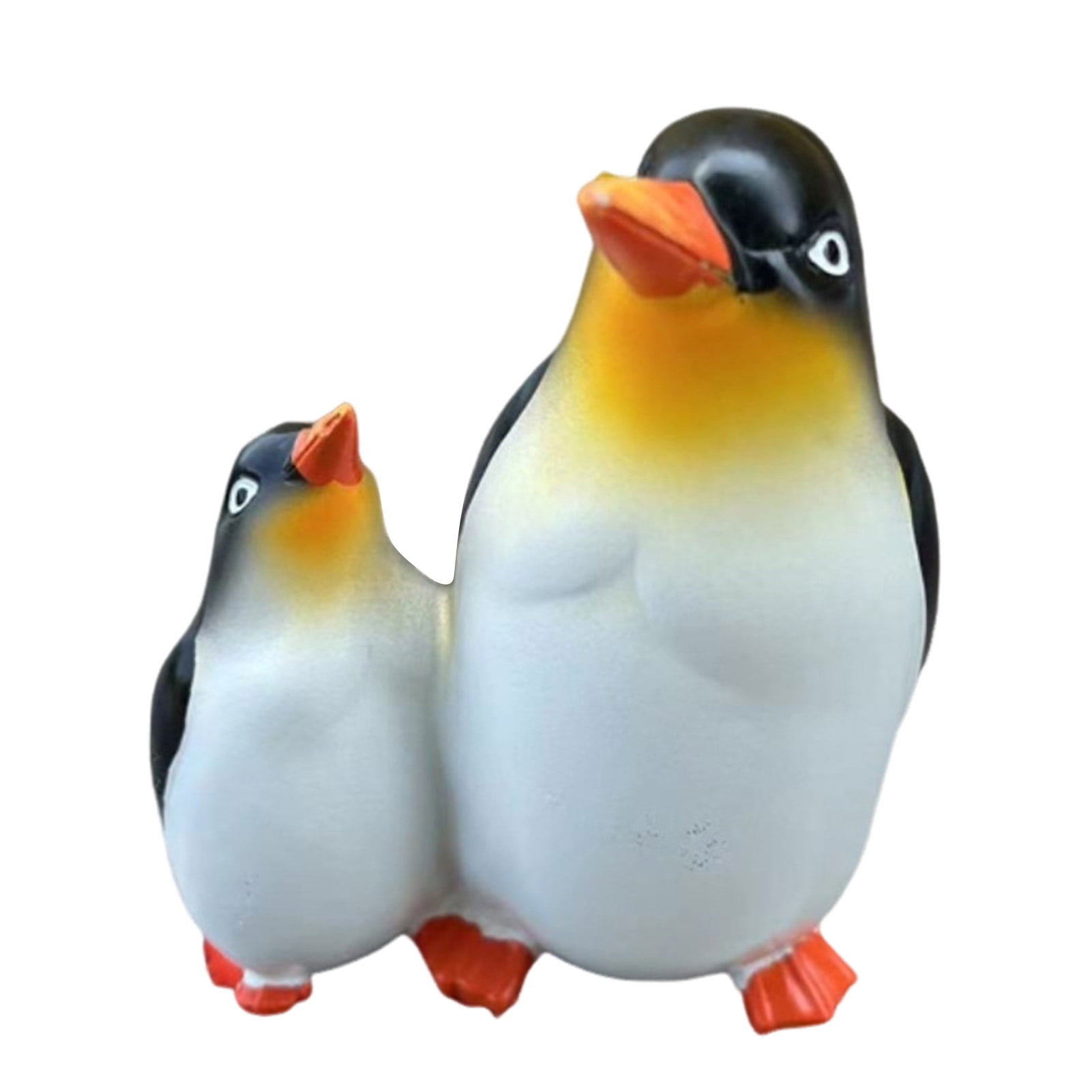 Grofry Mother Baby Penguin Figurine Two Penguins Resin Statue Animal ...