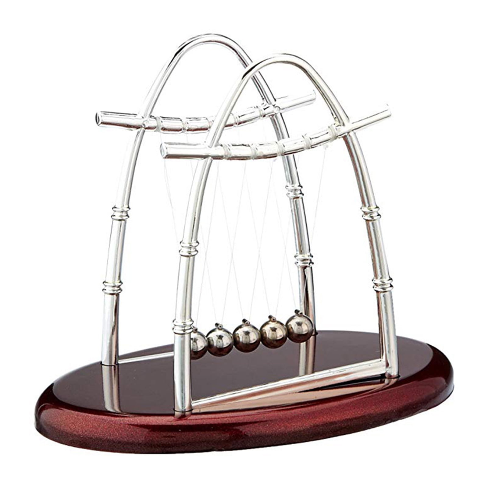 Grofry Newtons Cradle Classic Balance Balls 5 Pendulum Balls Physics ...