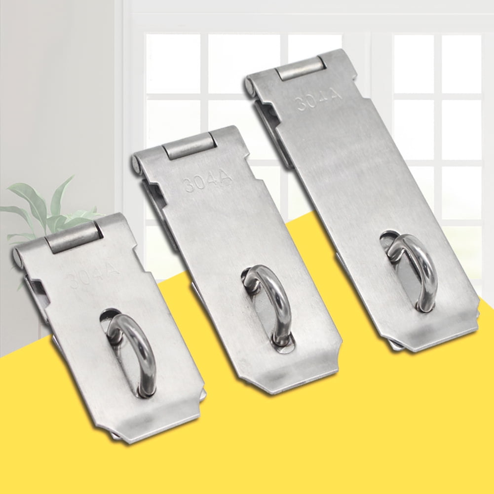 Grofry Stainless Steel Security Anti-Theft Hasp Staple Gate Cabinet ...