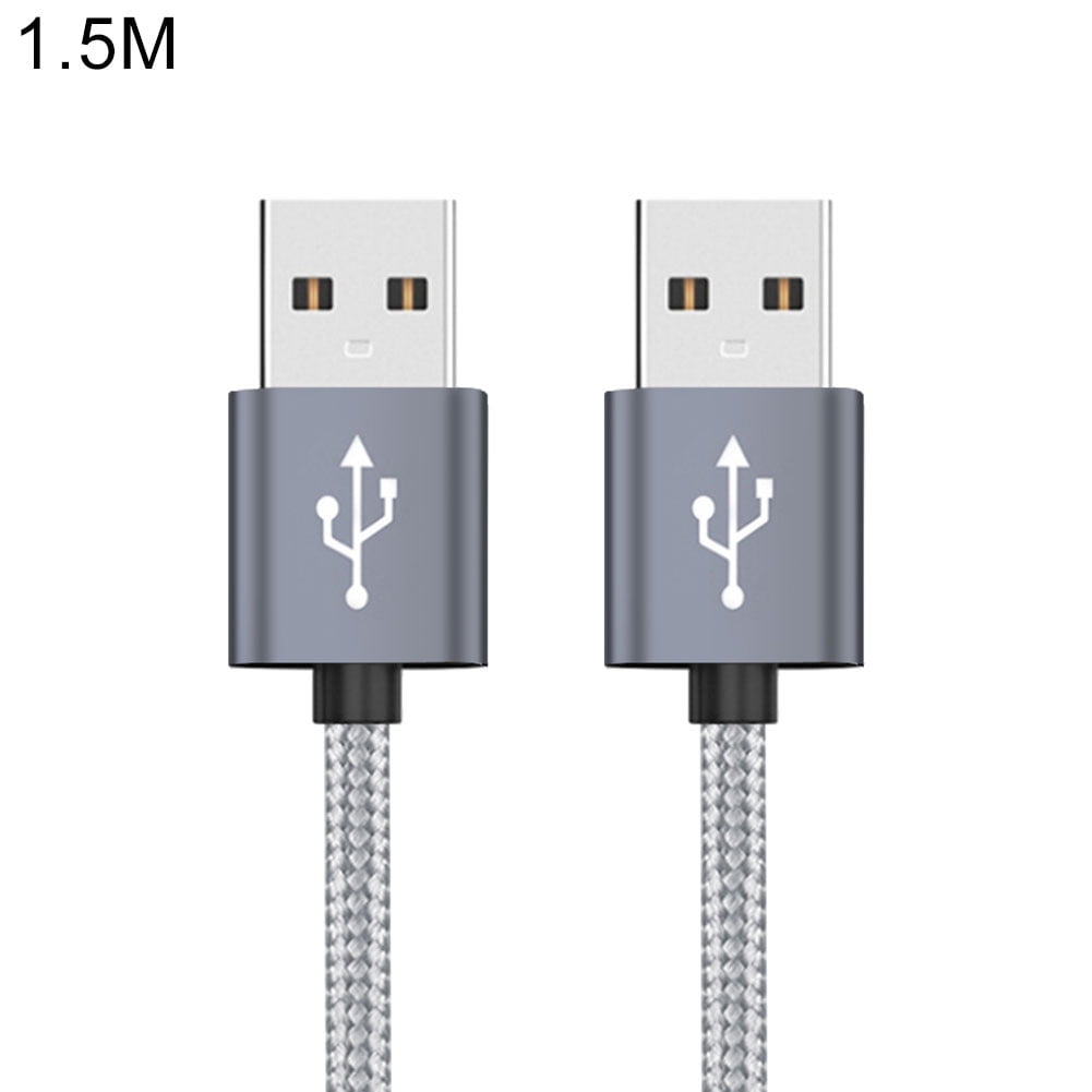 Grofry USB2.0 Male to Male USB Cable High Speed Data Transfer Cord Grey ...