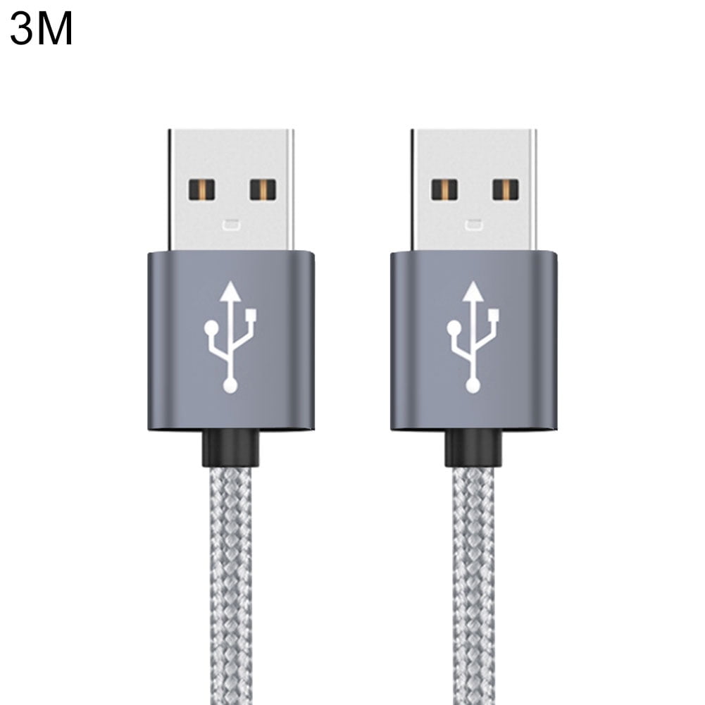 Grofry USB2 0 Male to Male USB Cable High Speed Data Transfer Cord Grey ...