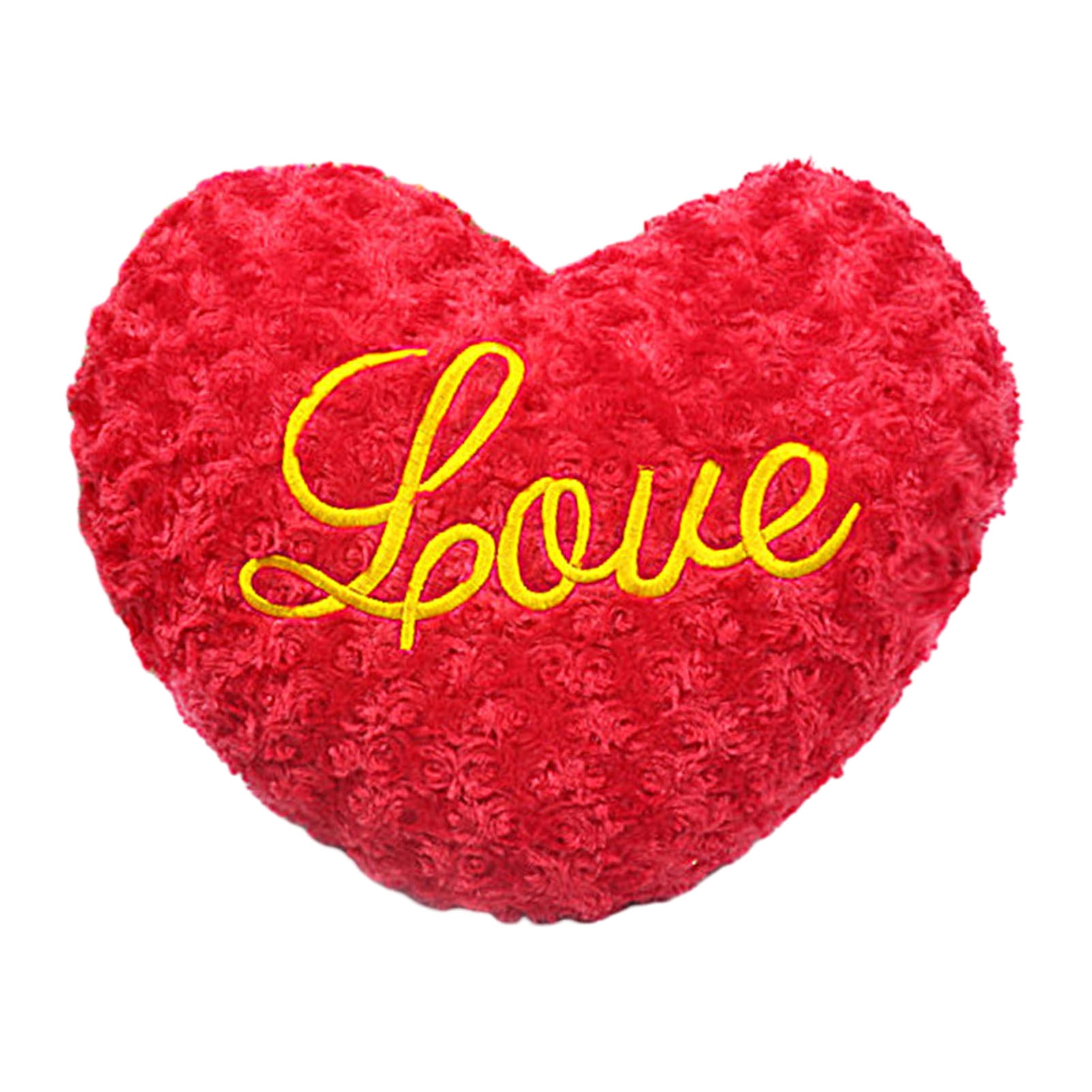 Grofry Valentine's Day Plush，Love Heart Pillow Soft Romantic Heart ...