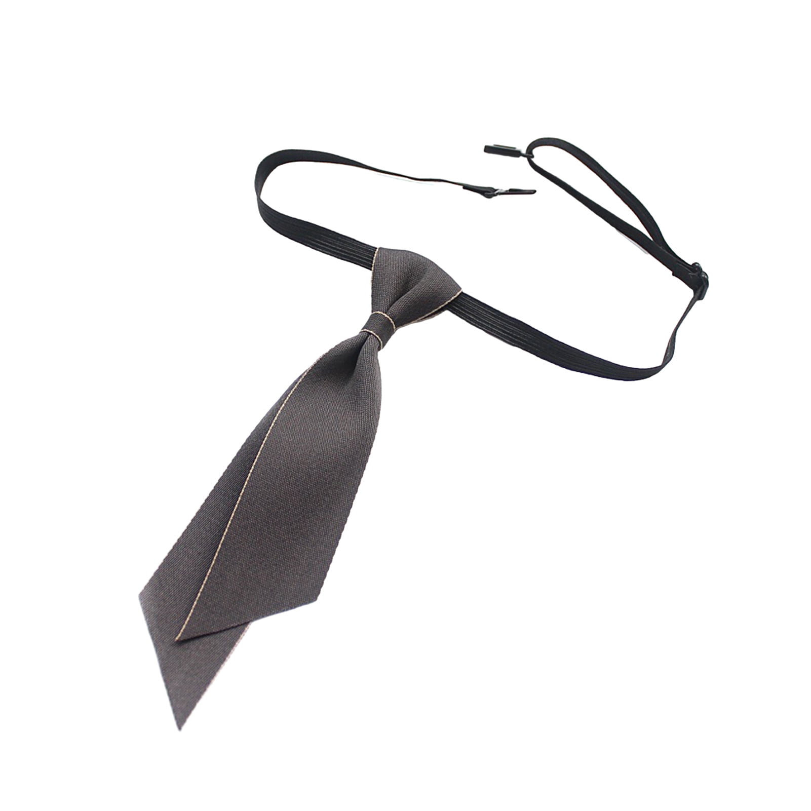 Grofry Women Men Neck Tie Adjustable Elastic Band Graduation Bow Tie ...