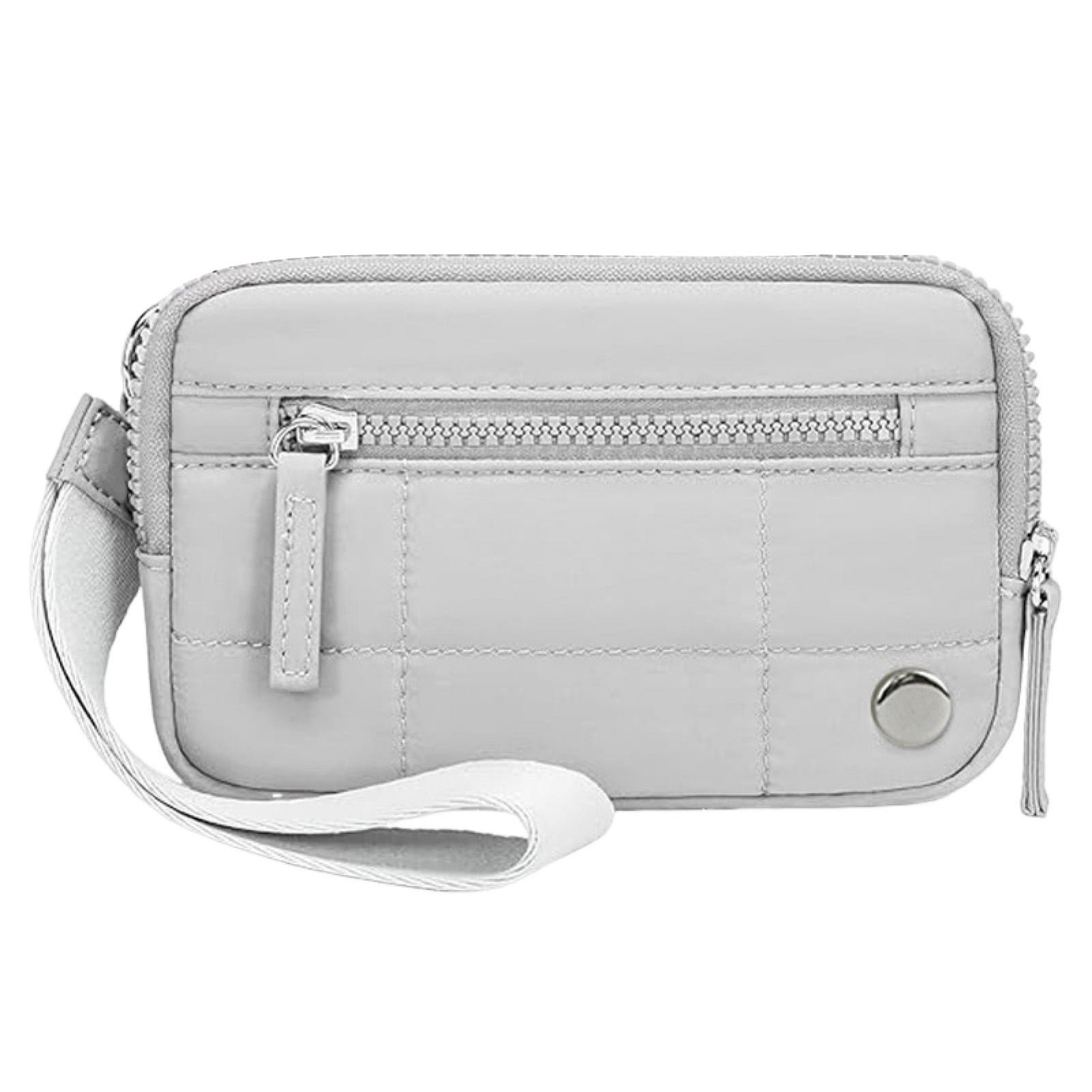 Grofry Women Wrist Pouch Nylon Quilted Wristlet Wallet Portable ...