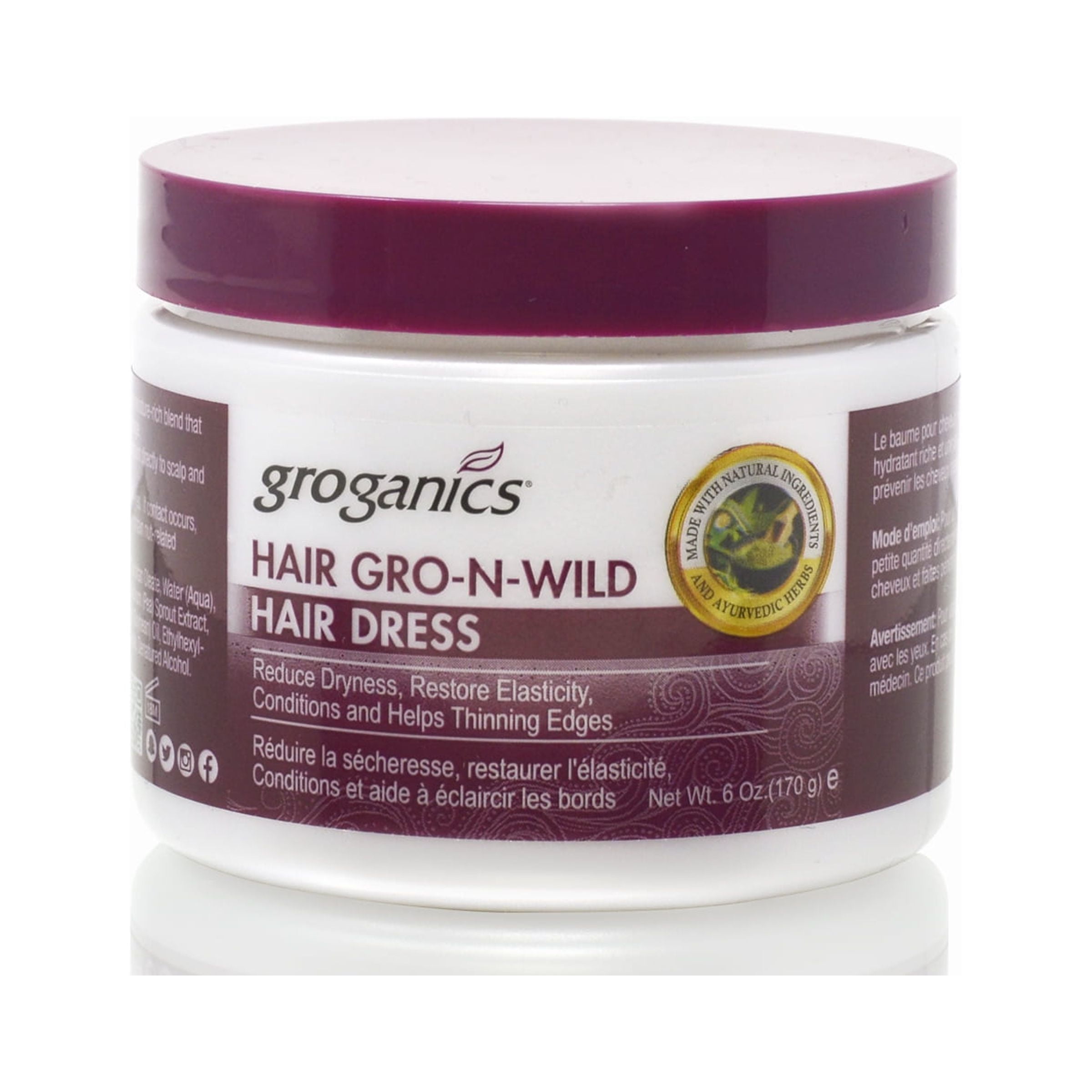 Groganics Hair Gro-N-Wild Conditioning Crème, All Hair Types - Walmart.com