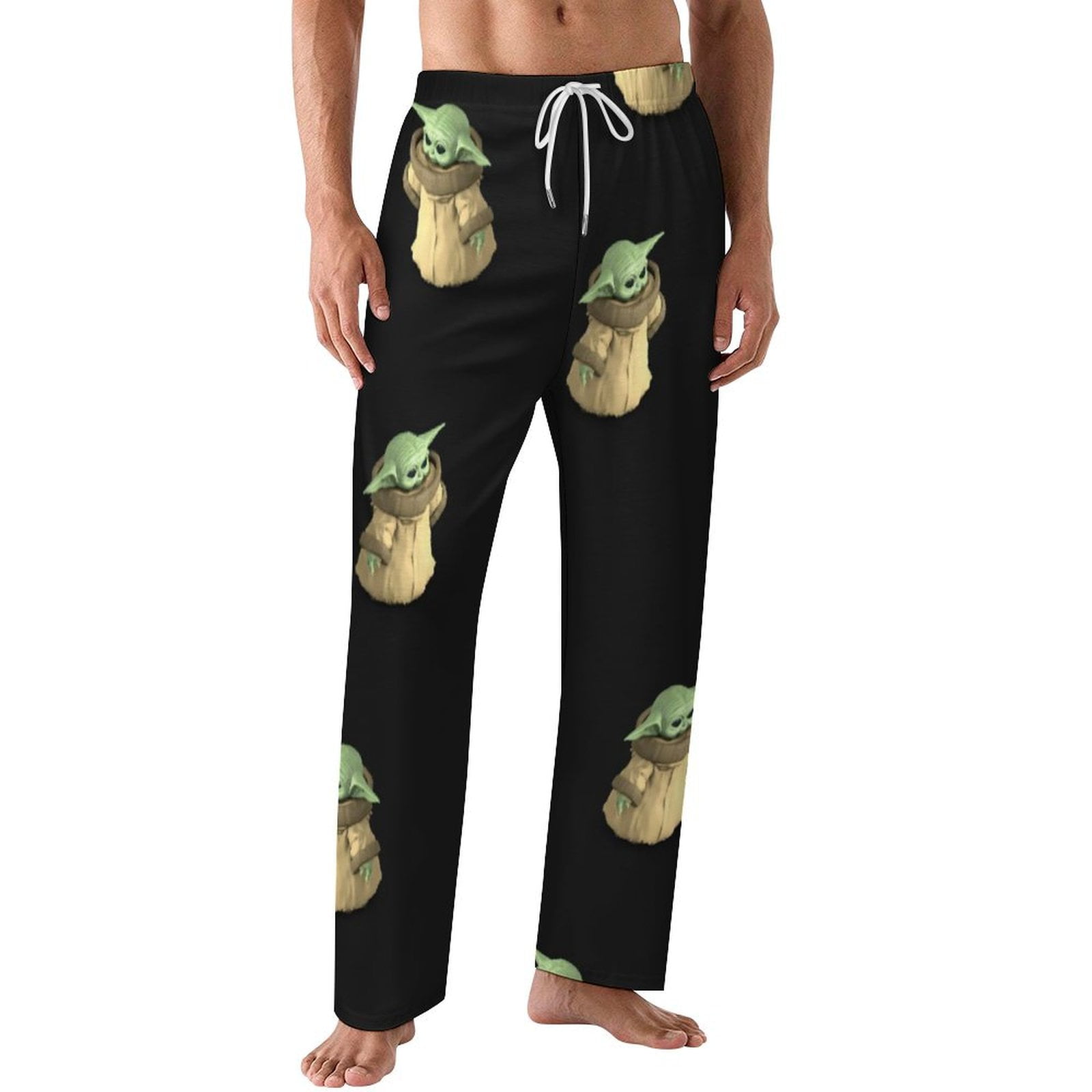 Grogu-Yoda Mens Pajama Pants Cozy Soft Lounge Sleep Pajamas Pants Daily ...
