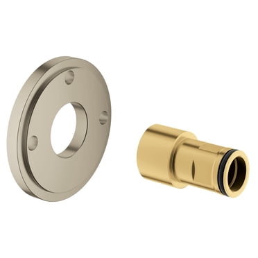Grohe 27074000 Rainshower Wall Hand Shower Holder Round In Starlight ...