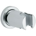 Grohe 27074000 Rainshower Wall Hand Shower Holder Round In Starlight ...