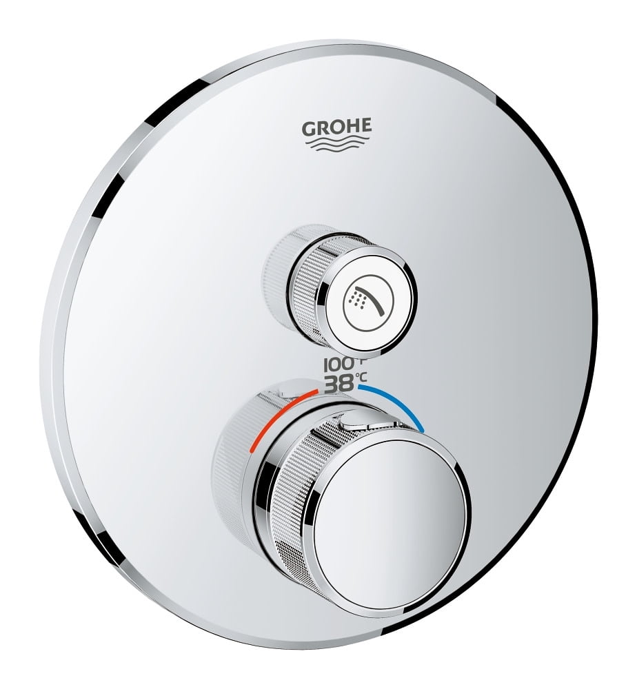 Grohe 29 136 Grohtherm Single Function Thermostatic Valve Trim Only ...