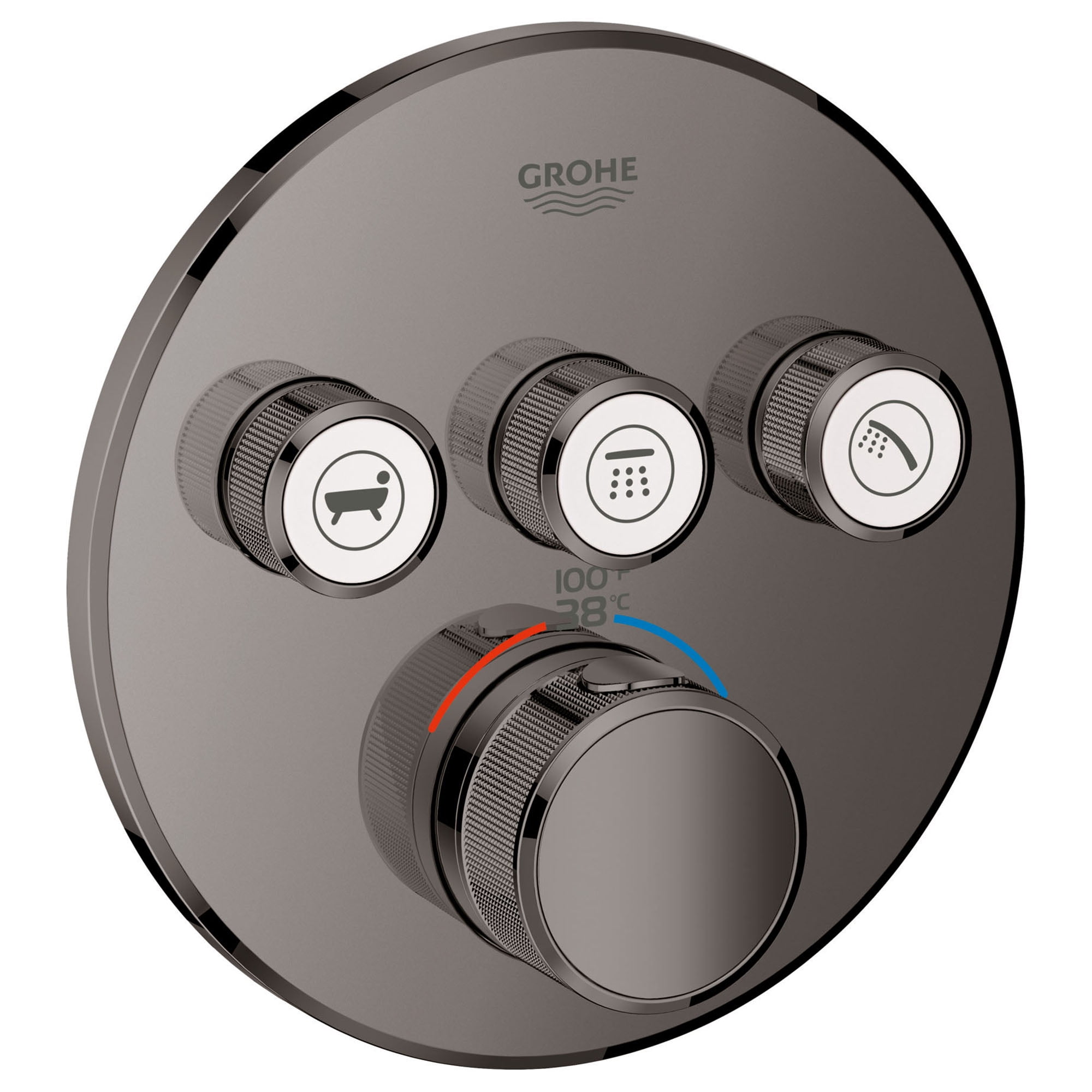 Grohe 29 138 Grohtherm Triple Function Thermostatic Valve Trim Only ...