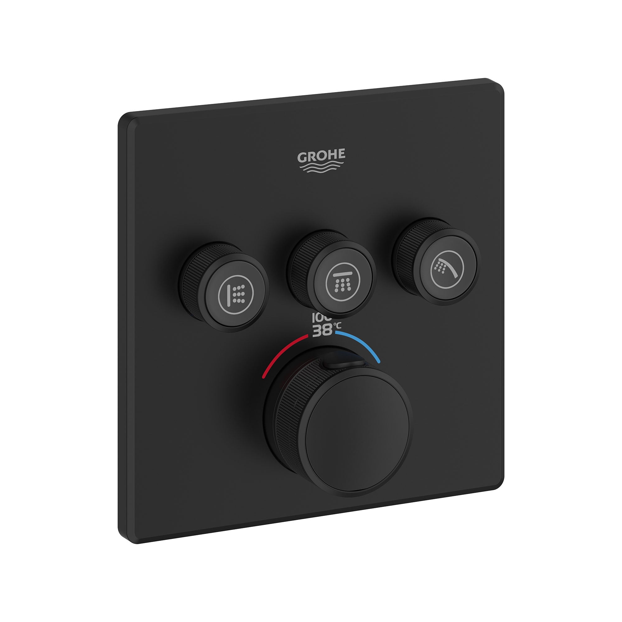 Grohe 29 142 Grohtherm Three Function Thermostatic Valve Trim Only ...