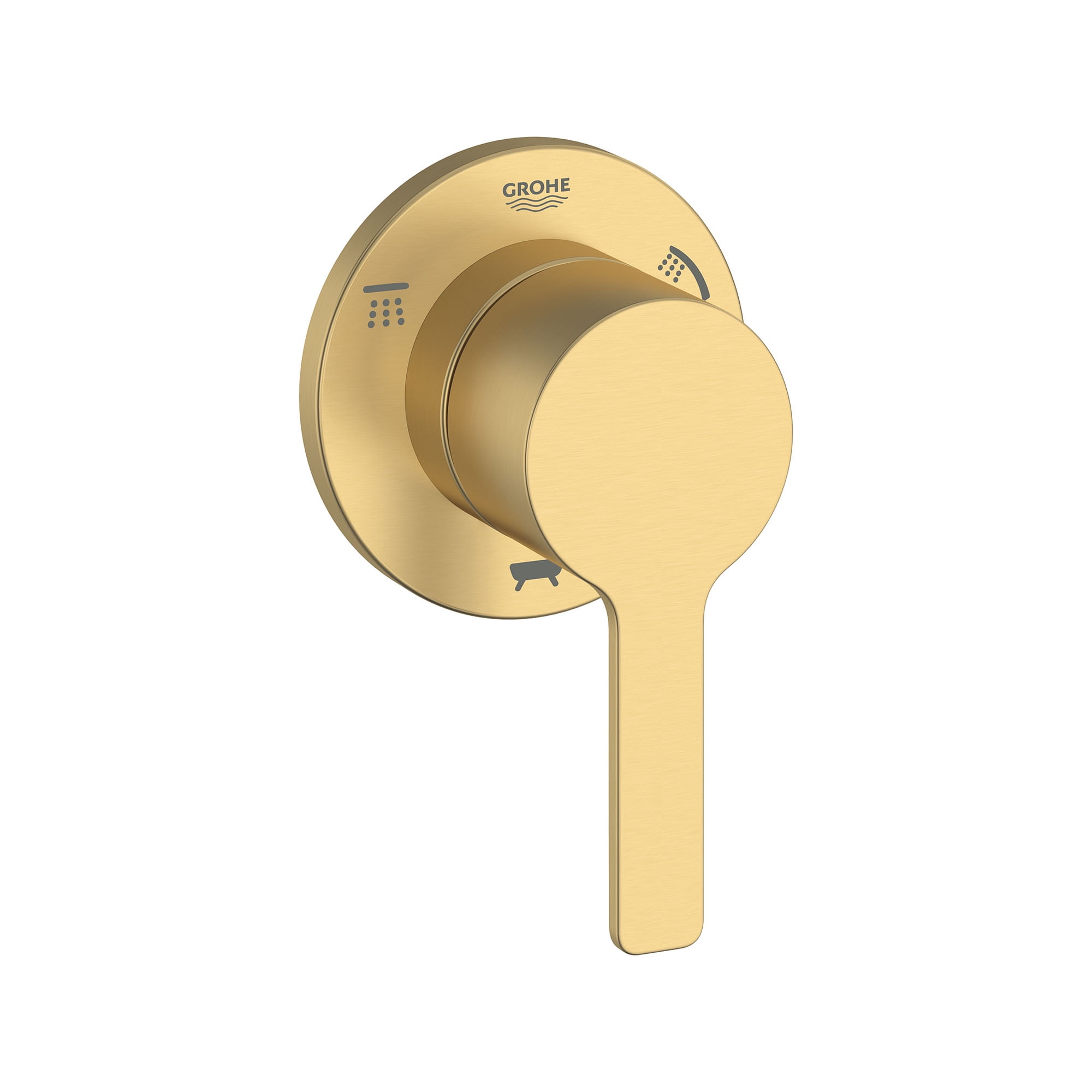 Grohe 29 215 1 Lineare Single Handle 3 Way Diverter Valve - Brushed ...