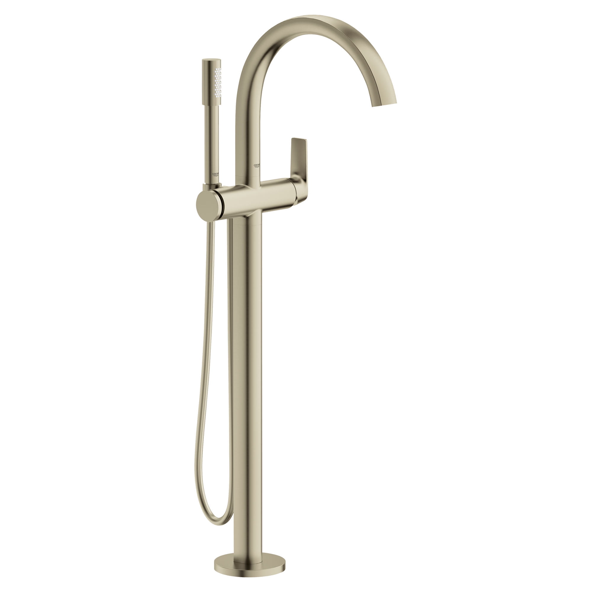 Grohe 29 302 Defined Floor Mounted Tub Filler - Nickel - Walmart.com
