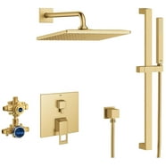 GROHE 34745000 Grohtherm Cube Shower Set with Tempesta 210, Starlight ...