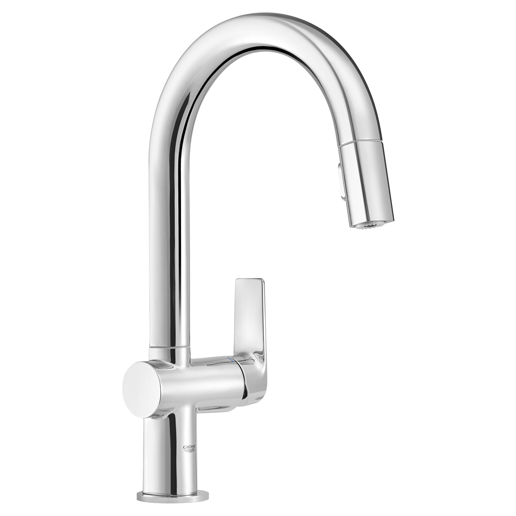 Grohe 30 378 Defined 1.75 GPM Single Hole Pull Down Bar Faucet - Chrome ...