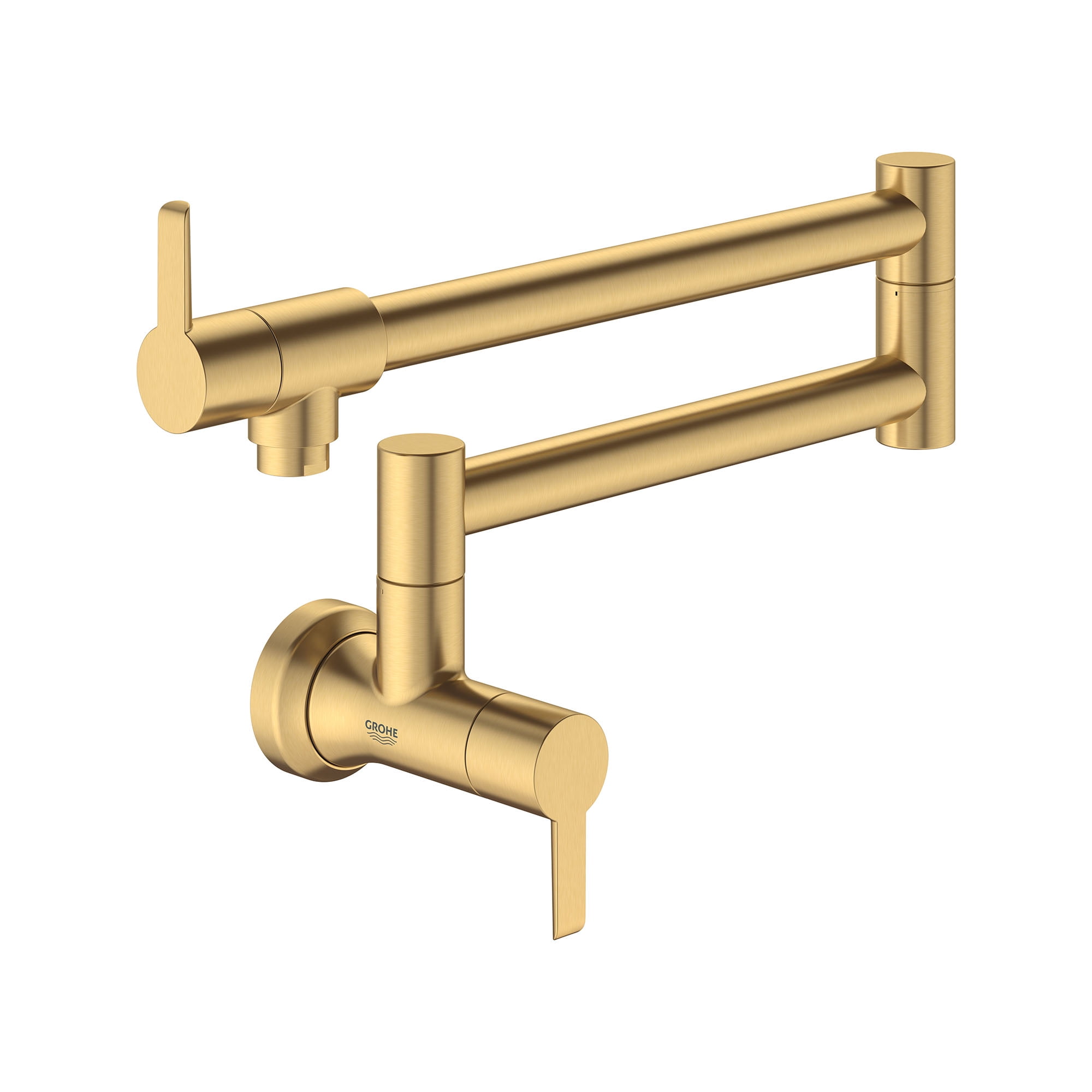 Grohe 31 075 2 Zedra 1.75 GPM Wall Mounted Pot Filler - Brushed Cool ...