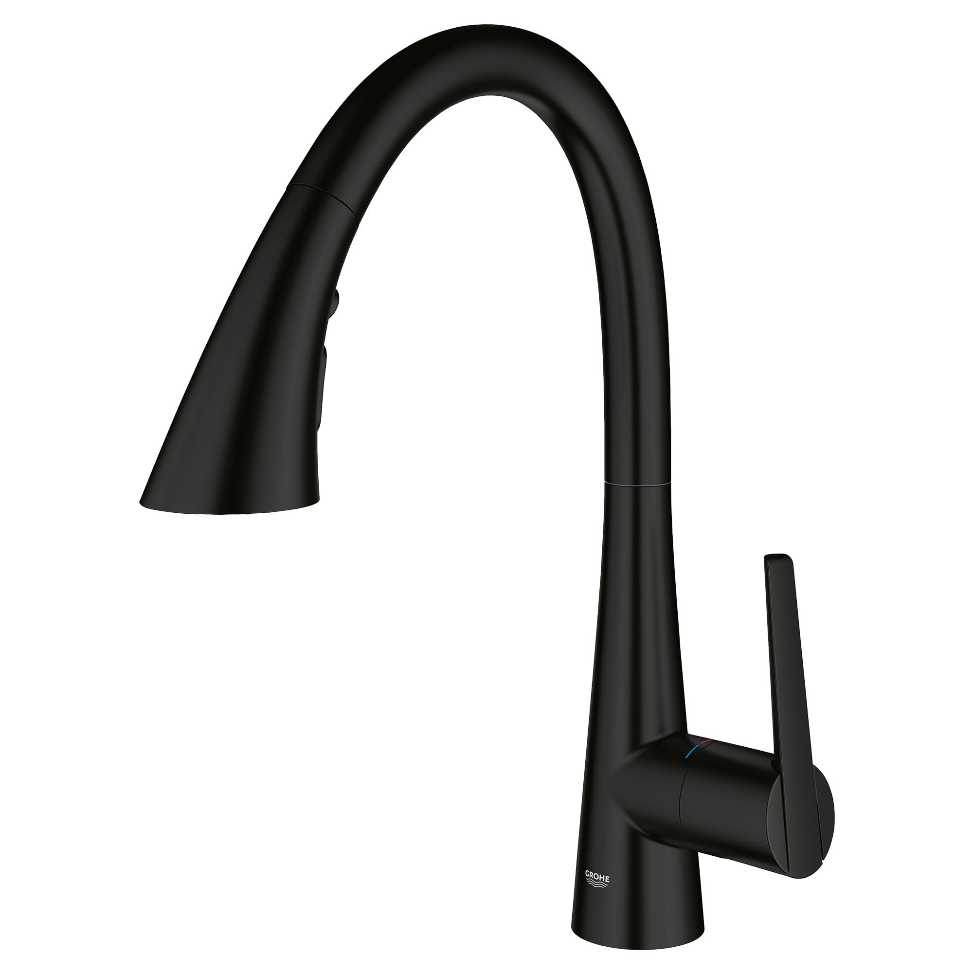 Grohe Zedra 322982433 Single-Handle Pull Down Kitchen Faucet Triple ...