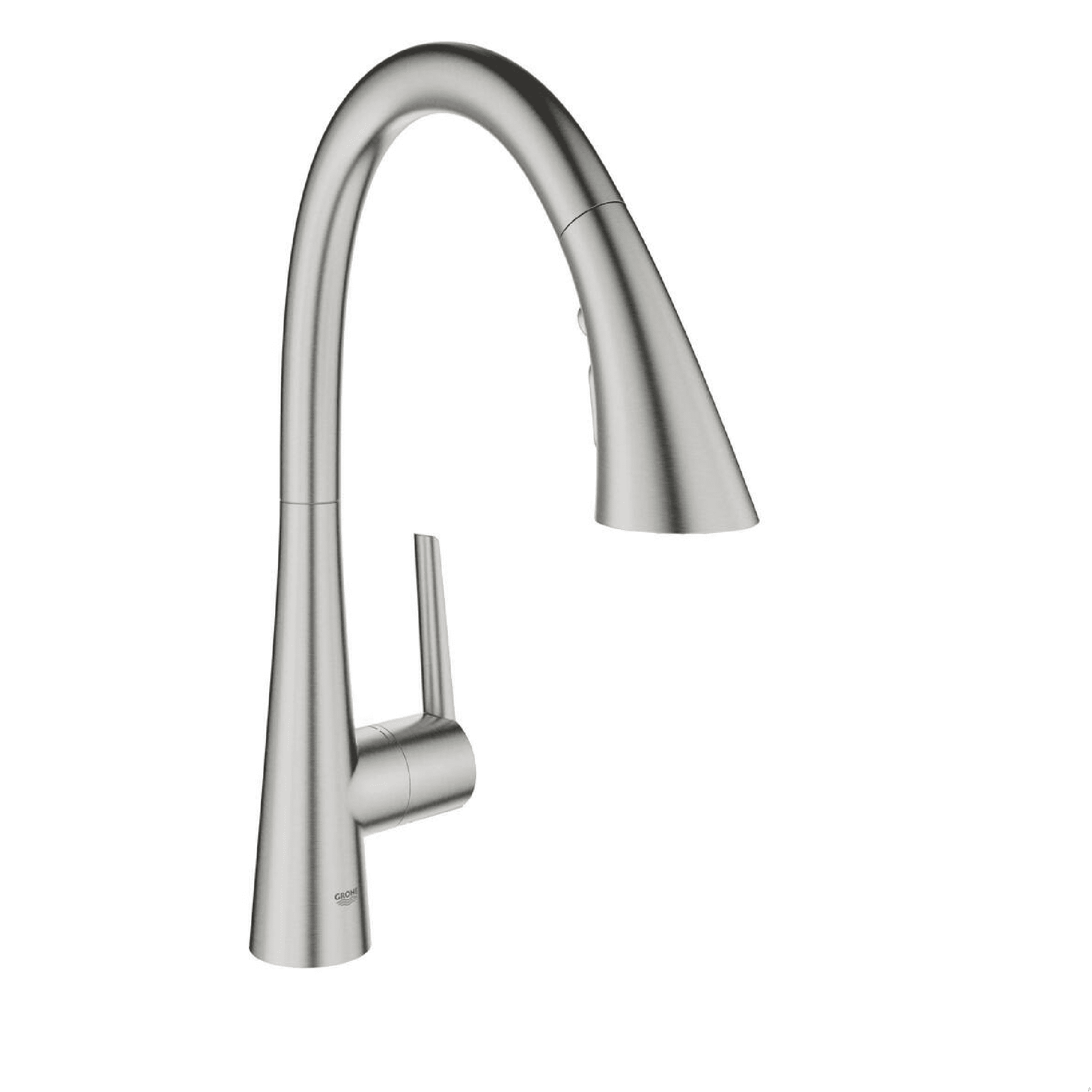 Grohe 32298DC3 Zedra Single-Handle Pull Down Triple Spray Kitchen ...