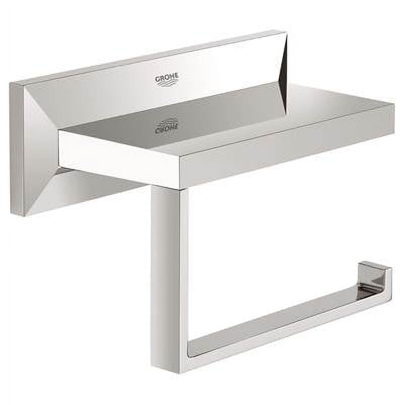 Grohe Allure Brilliant Bathroom Fixture Hardware Accessories, Tissue Paper Holder - Chrome ...