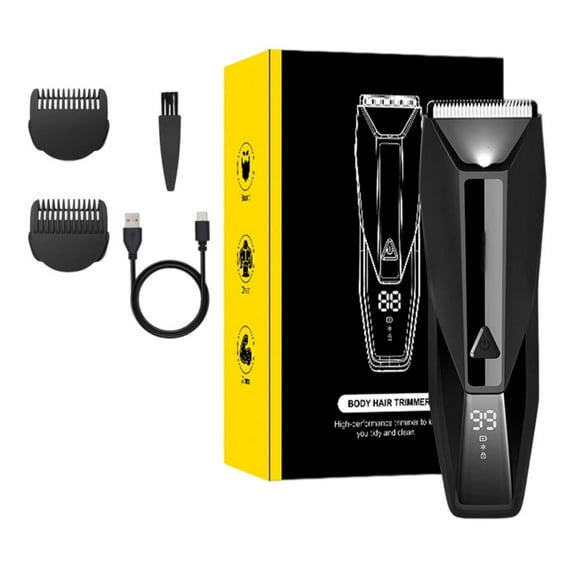 Groin & Body Hair Trimmer for Men Electric Trimmer Pubic Trimmer Body ...