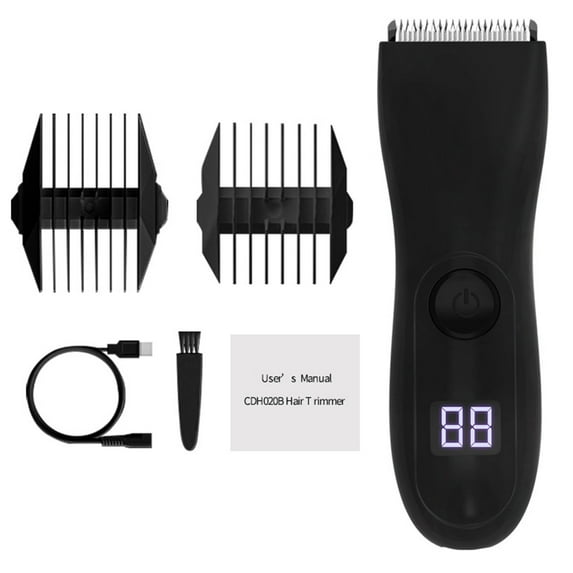Groin & Body Hair Trimmer for Men Pubic Hair Trimmer Man Electric ...