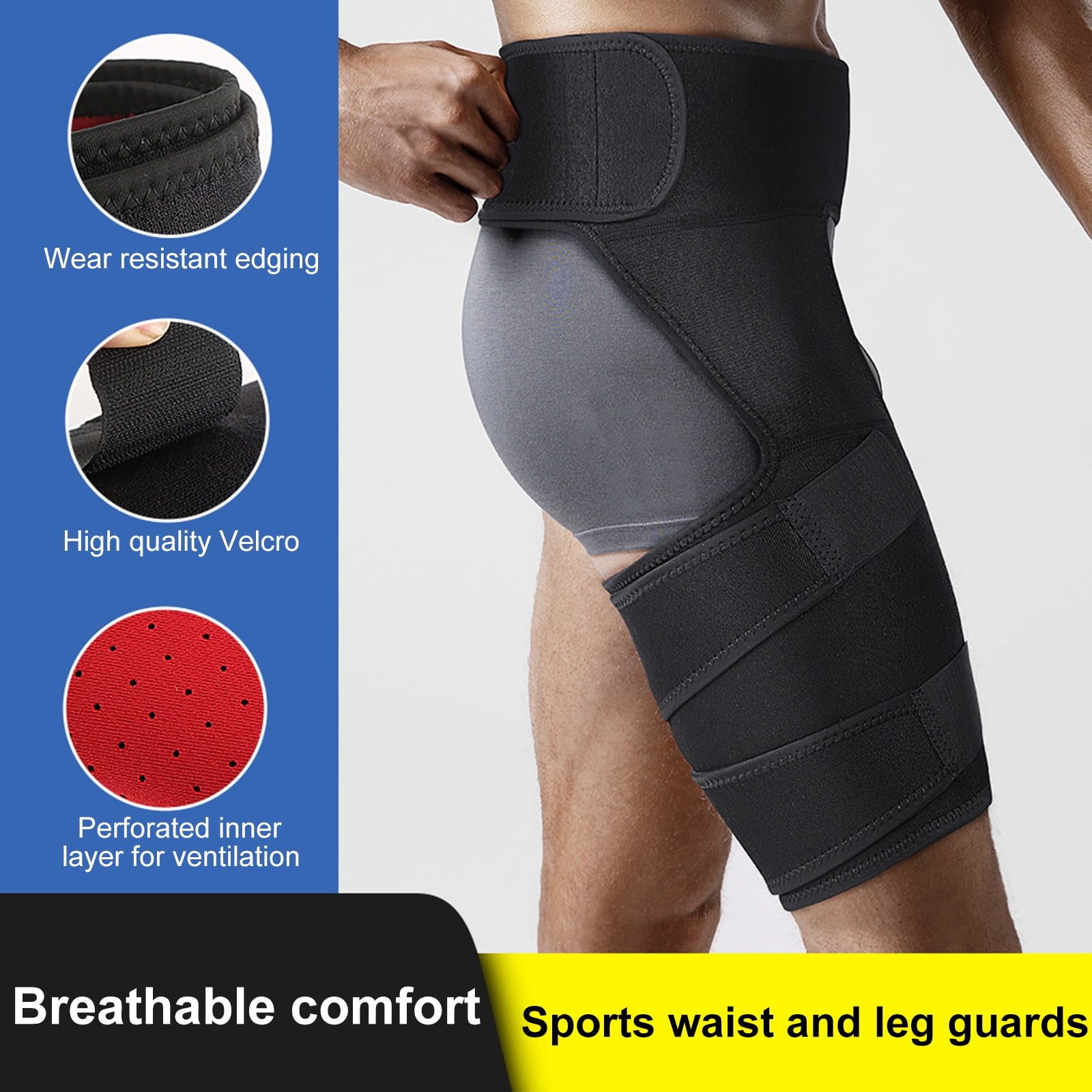 Groin Brace for Thigh or Hamstring Injury, Groin Brace for Men and ...