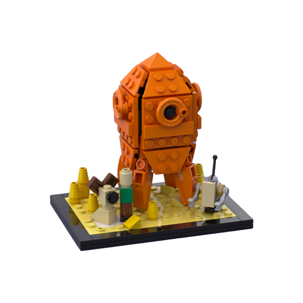 Gromit Cartoon Animation Moon Village Rocket Building Block Kit Micro ...