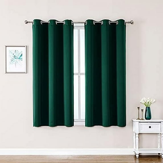 Grommet Blackout Curtains for Bedroom and Living Room - 2 Panels Set ...